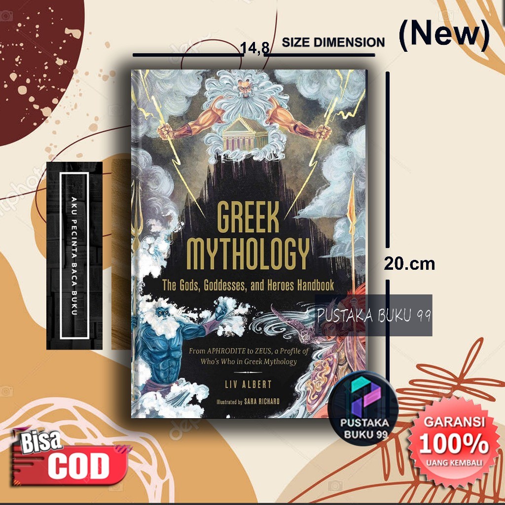 Jual Greek Mythology: The Gods, Goddesses, and Heroes Handbook by Liv ...