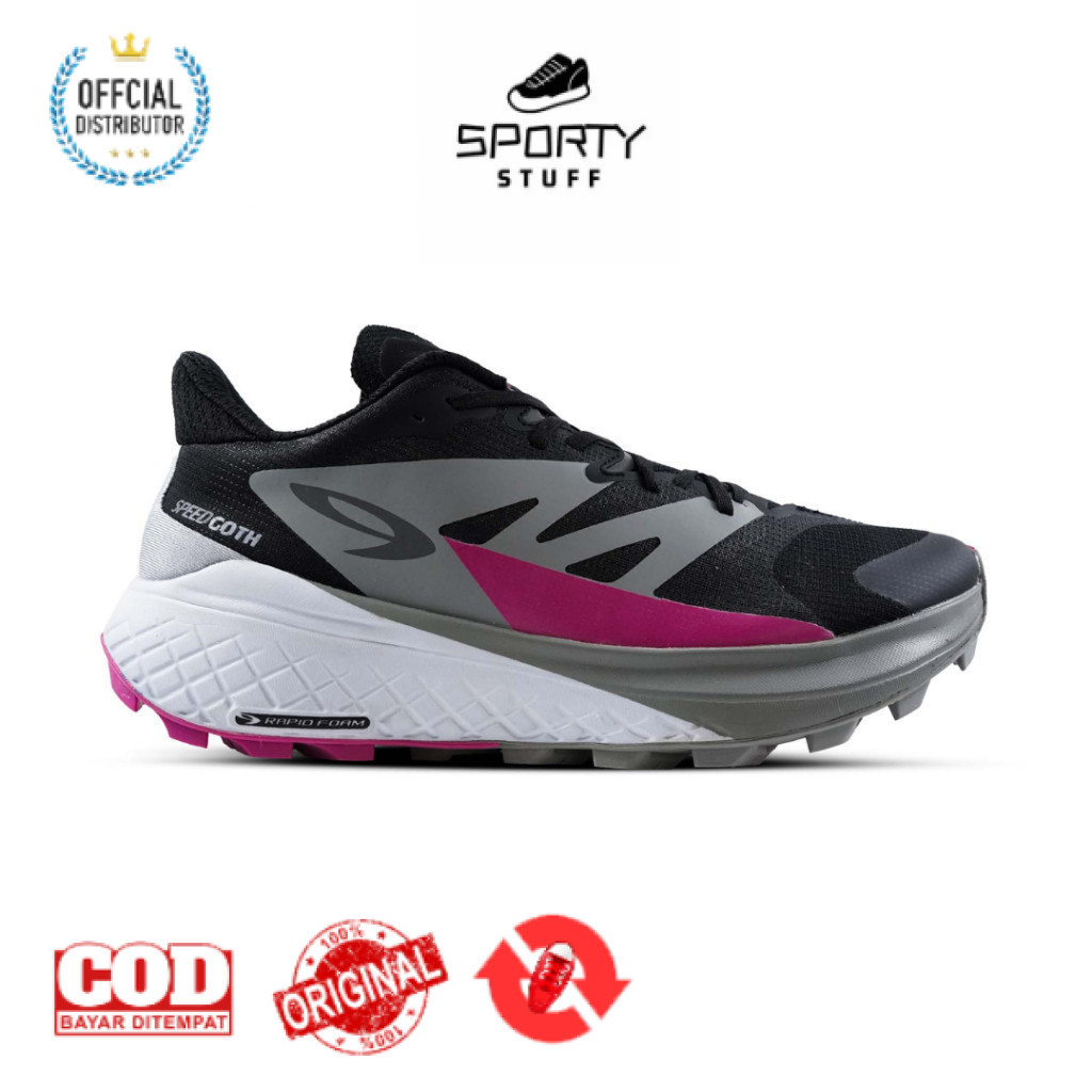 Jual 910 Nineten Yuza Speedgoth Sepatu Trail Running - Hitam/Biru-Muda ...