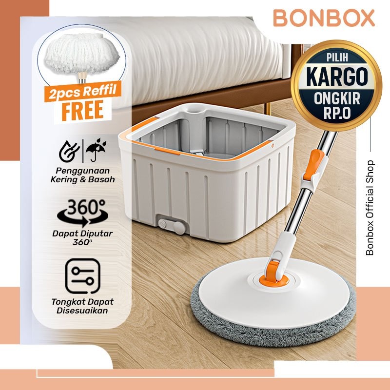 Jual FK75GV [VOUCHER 4K] Bonbox Mop 2-in-1 Pel Lantai Bersih 360 Derajat Efisien Serat Pel Nano ...
