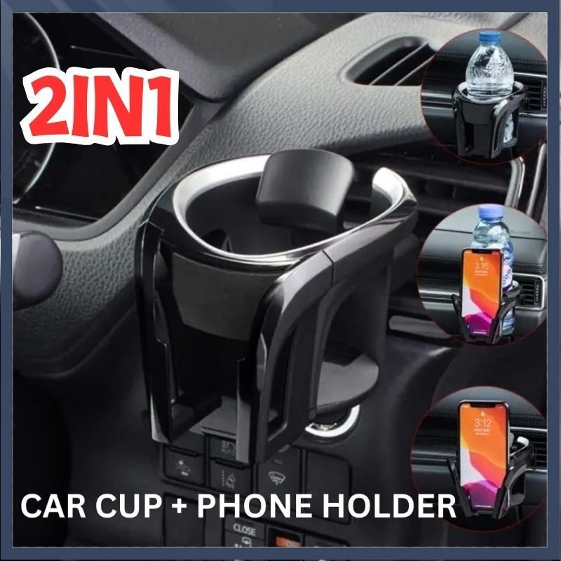 Jual 【COD】Cup Holder 2-in-1 Botol Minuman Mobil Car Air Vent Drink ...