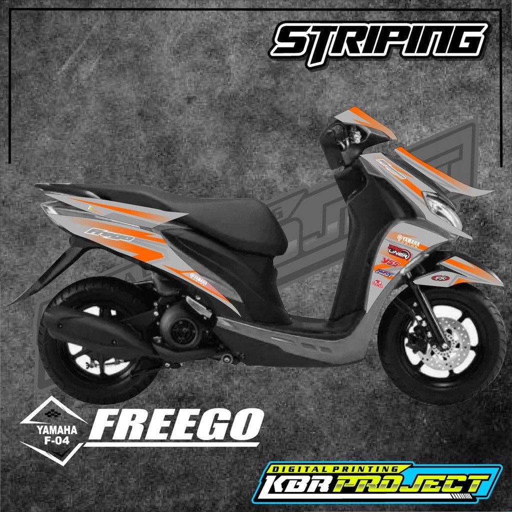 Jual Stiker Freego Striping Freego Motor Yamaha Motor Sticker Variasi ...