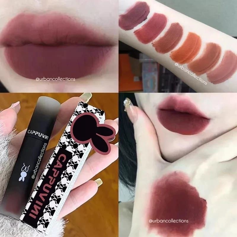 Jual CAPPU VINI Matte Lip Glaze Tahan Air Tahan Lama Dark Series ...