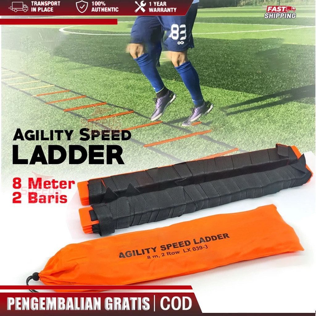 Jual SPEEDS Agility Ladder Drills training Tangga Kelincahan Dan ...