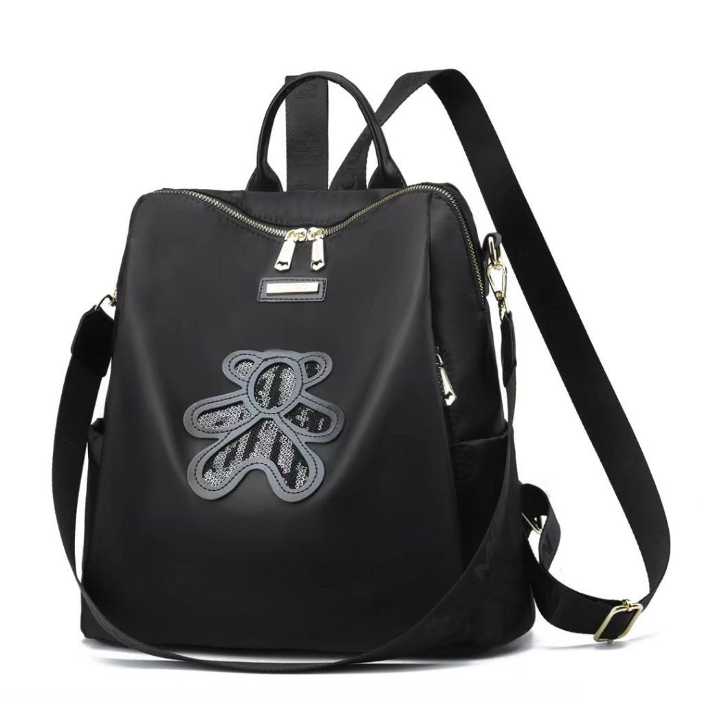 Jual Mode Fashion Terbaru: Tas Ransel Hitam Beruang, Manik Kelinci ...