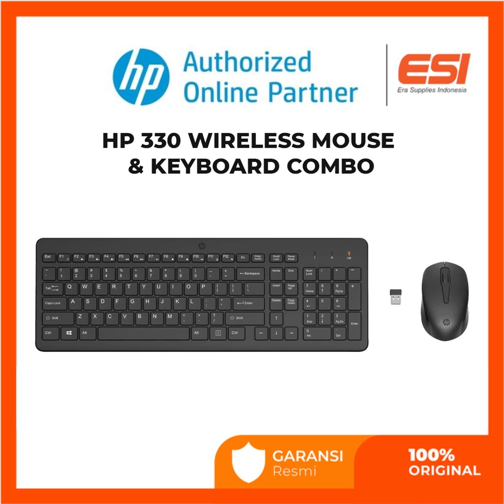 Jual HP 330 Wireless Mouse & Keyboard Combo (2V9E6AA#UUF) | Shopee ...