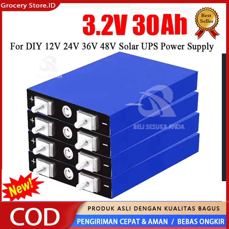 Jual UPS BMS 30Ah CATL/BYD Baru Lifepo4 Baterai Baterai LiFePO4 3.2V ...