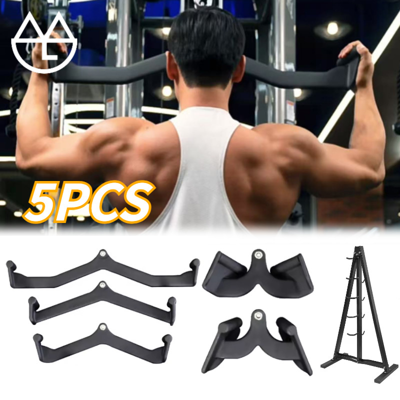 Jual 1SET/5PCS Mag Grip Pull Down Handle Cable Attachment/Back Trainer ...