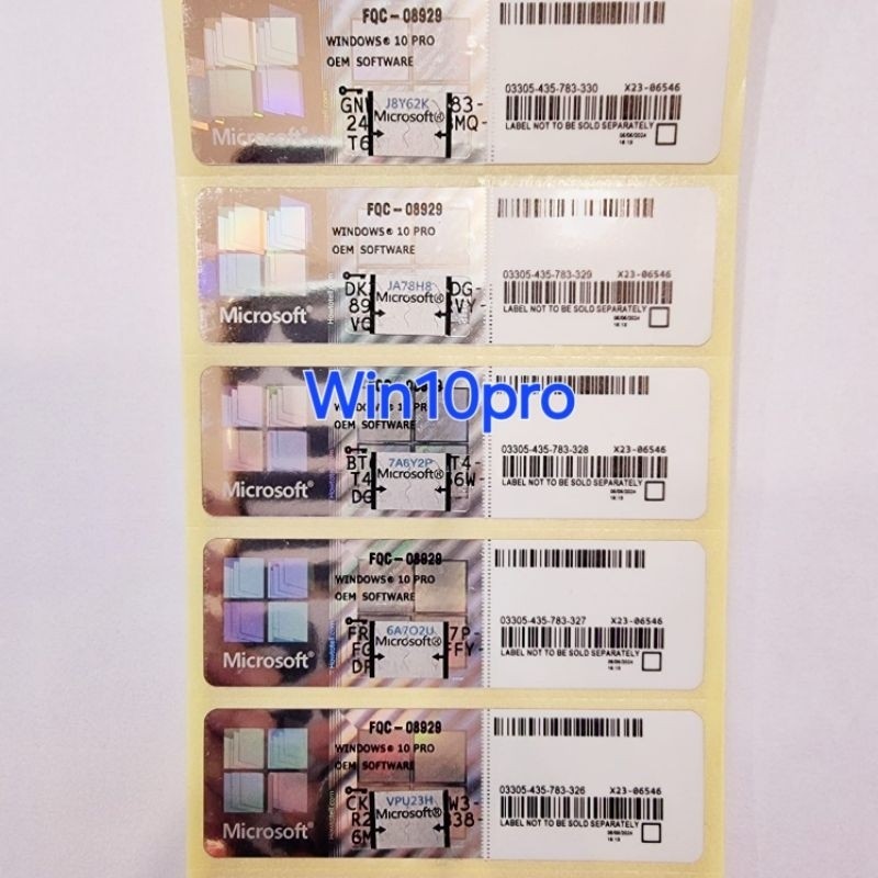 Jual Sticker COA WINDOWS 10 PRO LIFETIME - KEY WIN 10 PRO | Shopee ...