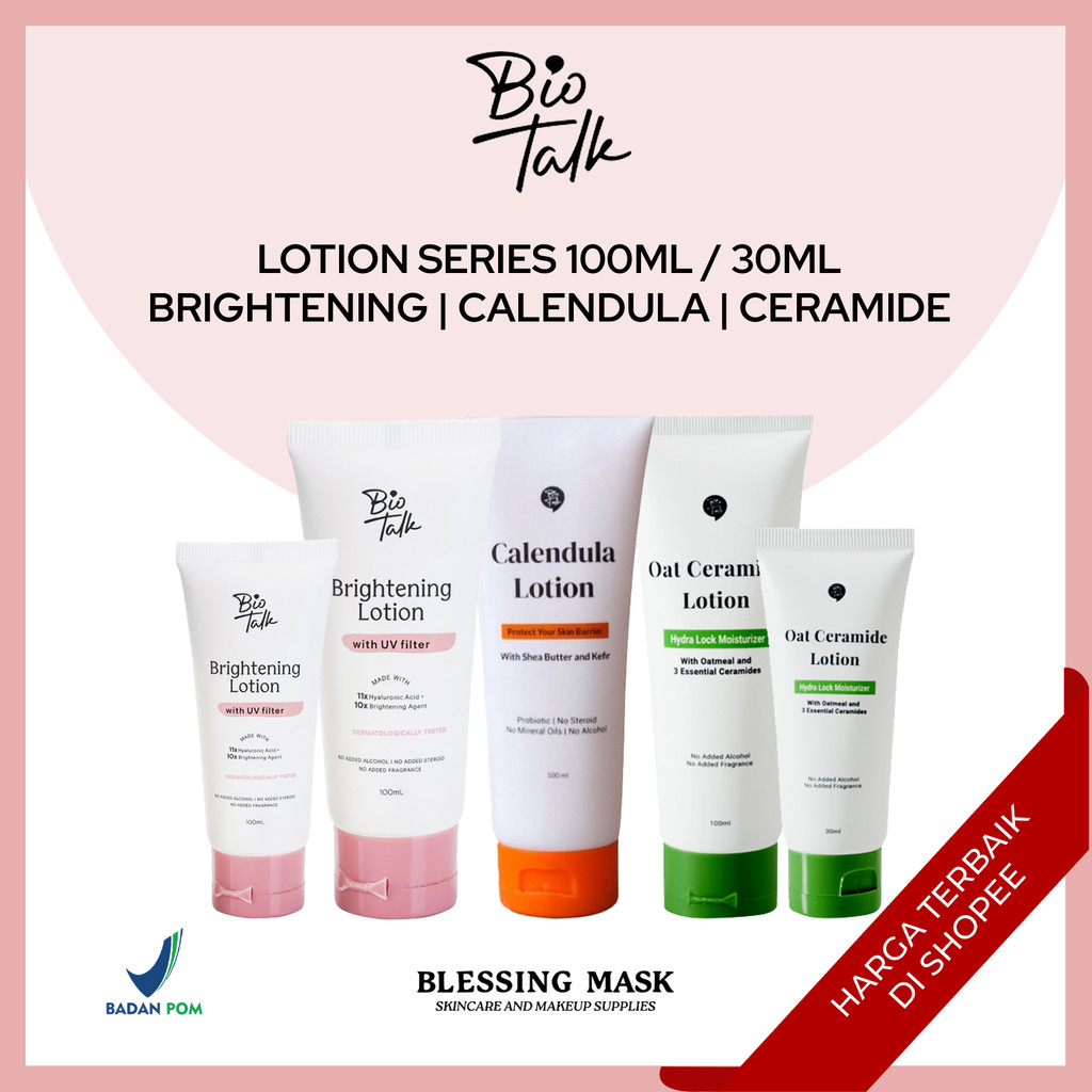 Jual Bio Talk Lotion Series | Brightening Calendula 100ml | 30ml ...