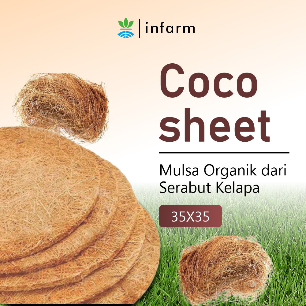Jual INFARM - Media Tanam Mulsa Pelindung Tanah Coco Sheet Diameter 22 ...