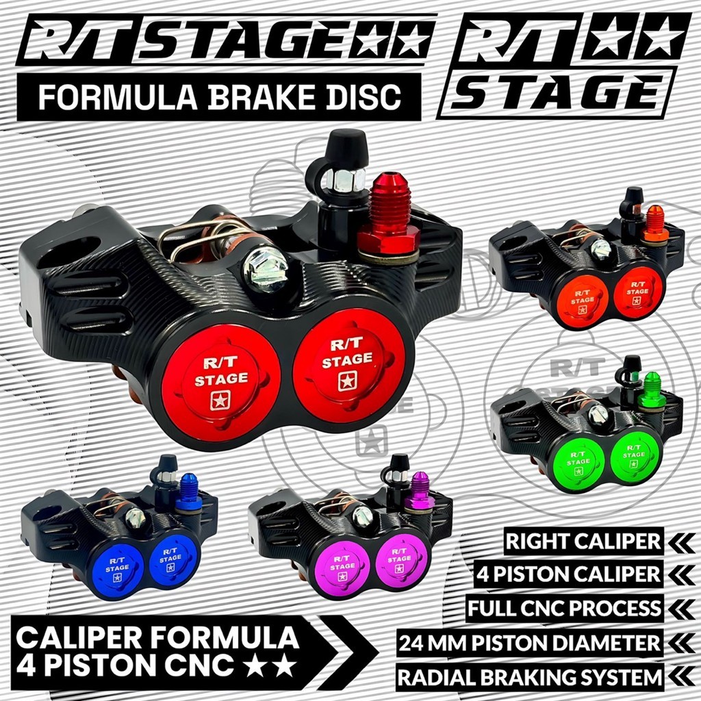 Jual Kaliper R/T STAGE FORMULA 4 Piston COIN Tersedia KIRI Dan KANAN ...