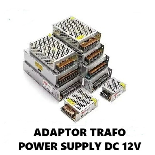 Jual Adaptor Power Supply 12v 10A / 20A / 30A PSU Jaring CCTV LED AC 220v to DC 12v 10A/ 20A ...