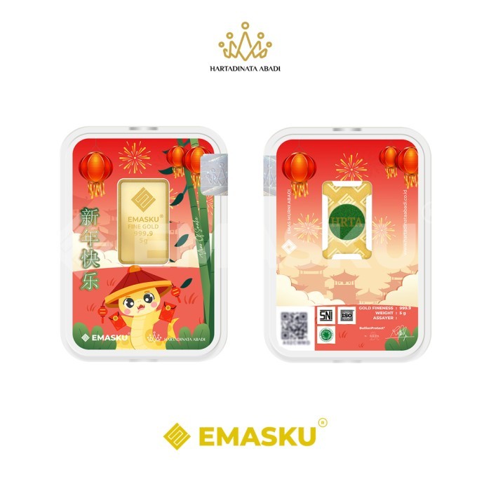 Jual EMASKU Moment 5 gr, CNY, Year of the Wood Snake, Happy New Year ...