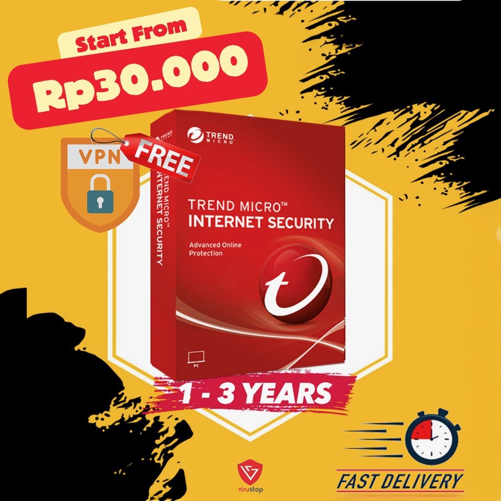 Jual Trend Micro Internet Security Latest Version Original Antivirus ...