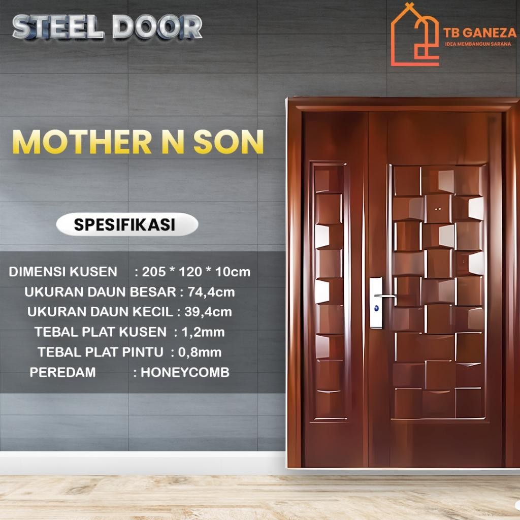 Jual TB GANEZA - (LUXURY MS 210) Pintu Utama Plat Baja (MOTHER & SON ...