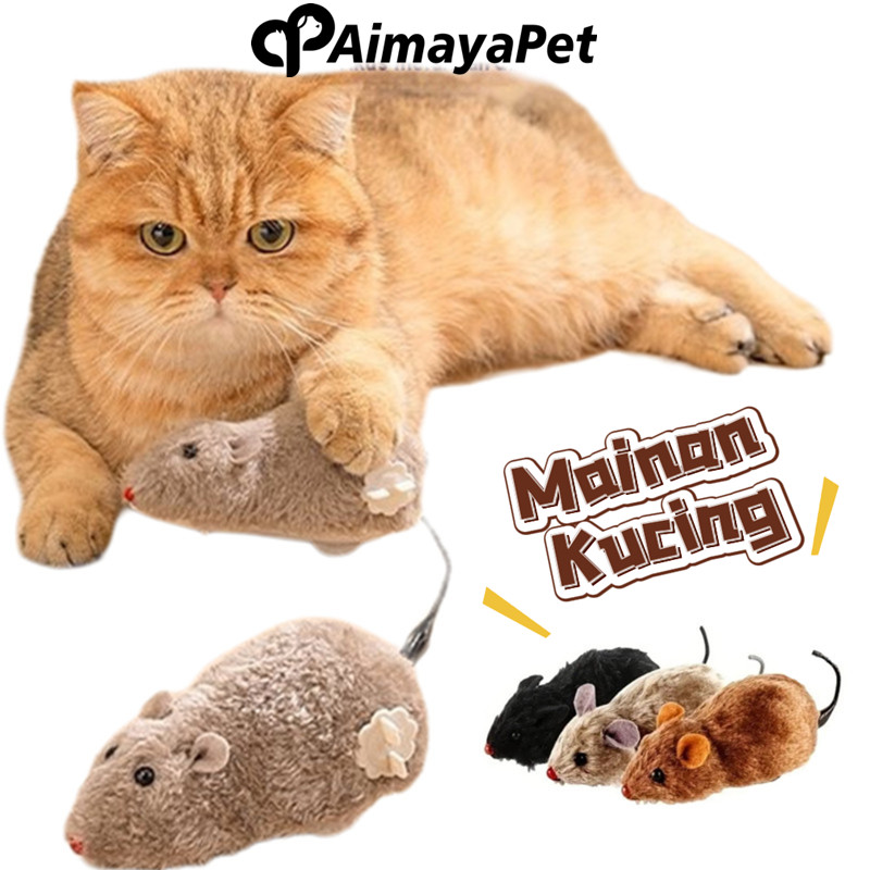 Jual AimayaPet Mainan Mouse Tikus Berjalan Ekor Bergerak Cat Toys ...