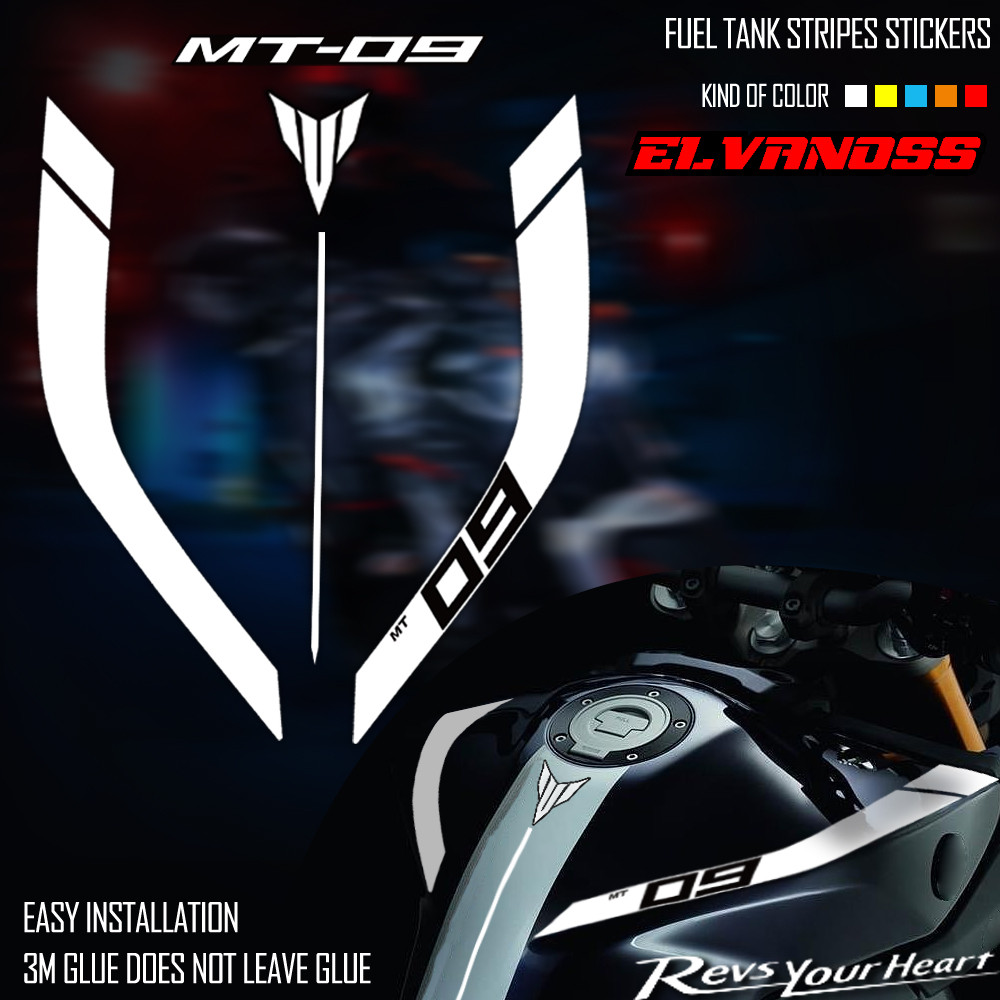 Jual STIKER CUSTOM TANGKI MOTOR Motorcycle Sticker Racing MT-09 Fuel ...
