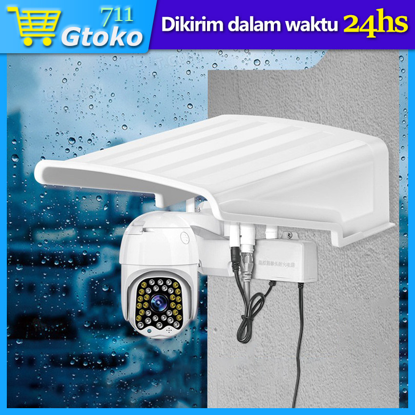 Jual Rain Roof CCTV Cover Pelindung Kamera CCTV Dinding Outdoor Plastik ...