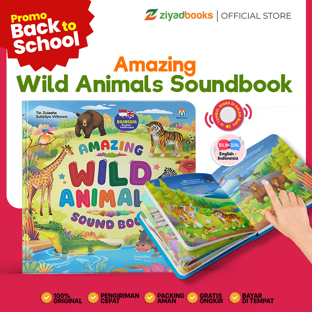 Jual Ziyadbooks - Amazing Wild Animal Sound Book - Soundbook Hewan ...