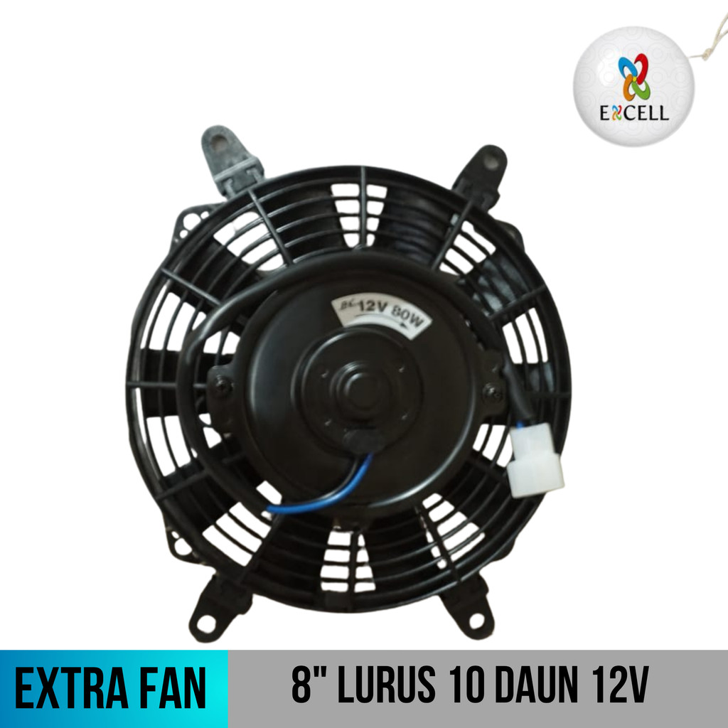 Jual Extra Ekstra Fan Ac Mobil Universal 8 Inch Inches 10 Daun Lurus ...