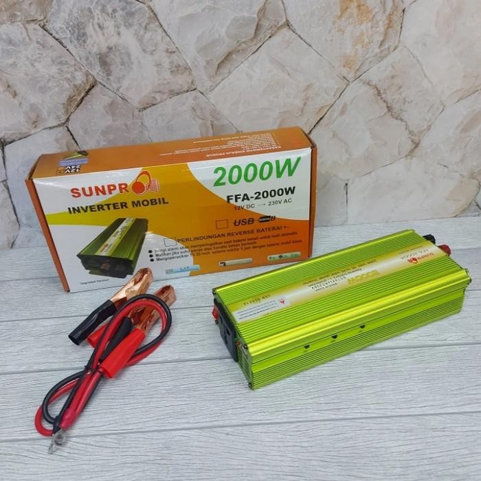 Jual power inverter sunpro 2000W 12v-24v inverter mobil FFA-2000W ...
