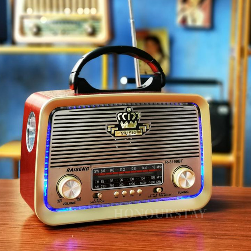 Jual Vintage Super Bright Flash Light AM/FM/SW Radio Receiver Home ...