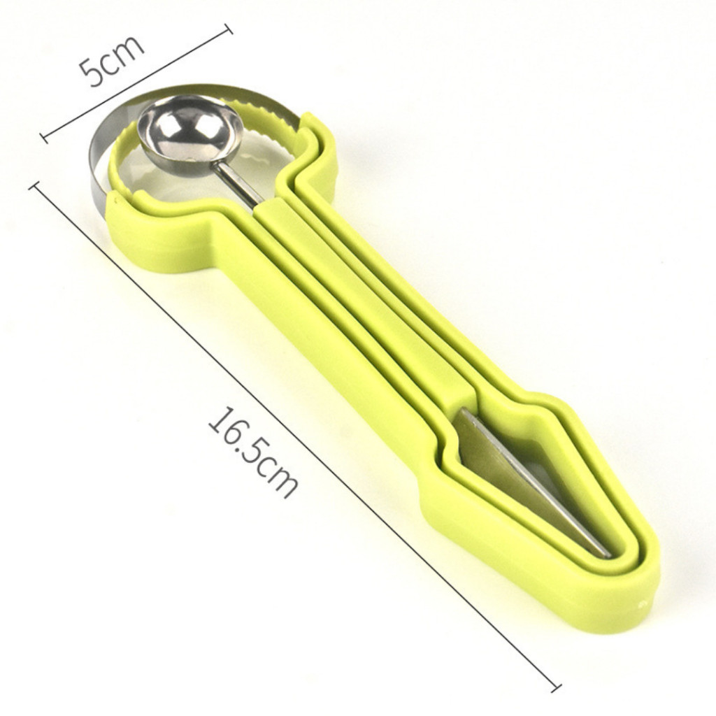 Jual ALAT SCOOPER BUAH 3 IN 1 SENDOK LA164RD PENGUPAS CARVE KNIFE FRUIT ...