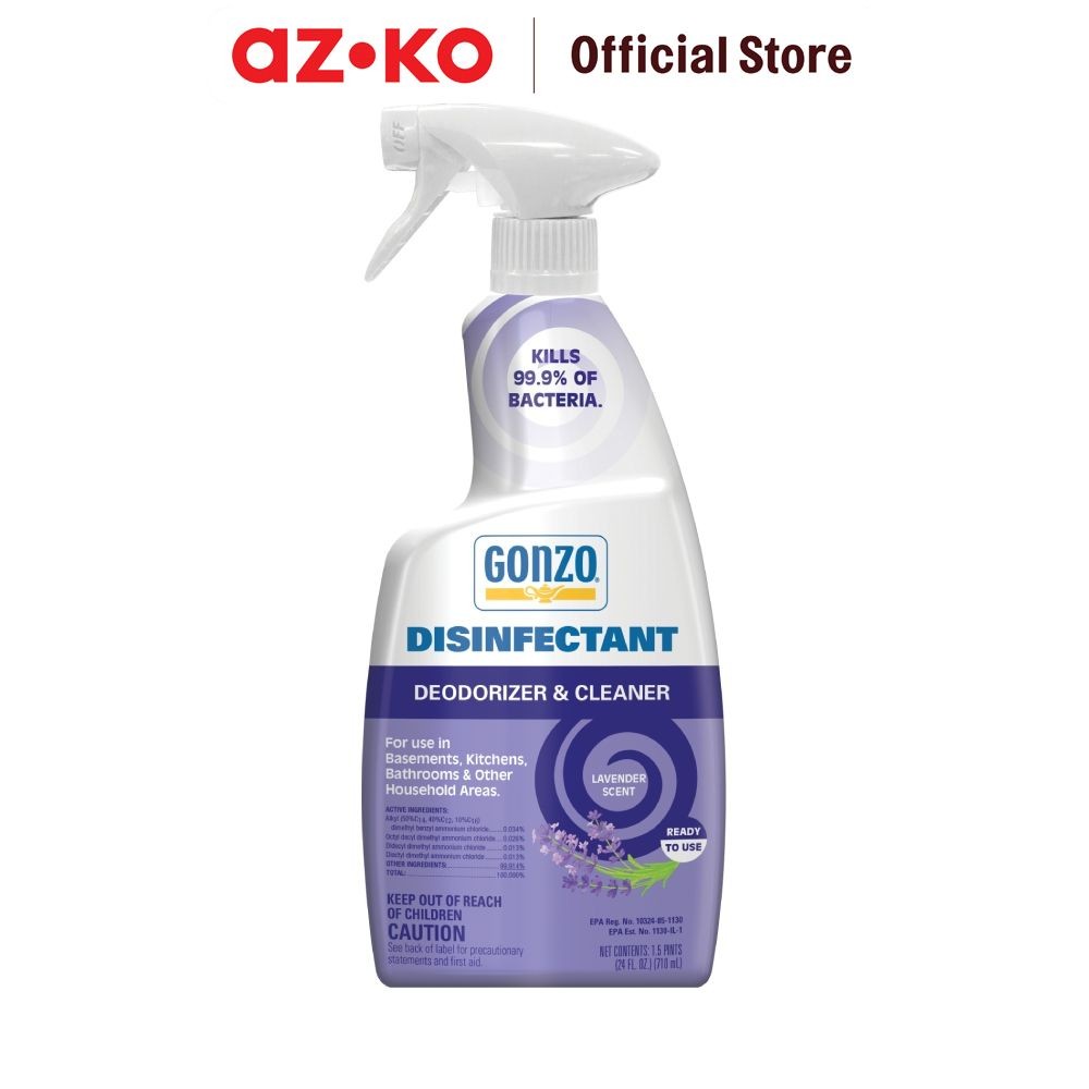 Jual AZKO Gonzo Cairan Disinfektan Lavender Liquid Cleaner Pembersih ...