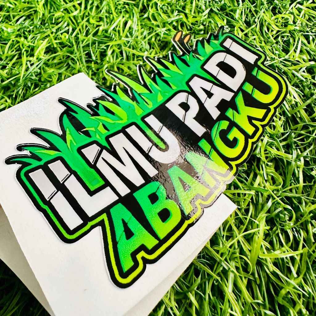 Jual Stiker Ilmu Padi Abangku – Ukuran 10 x 5.5 cm, Bahan Glossy dan ...