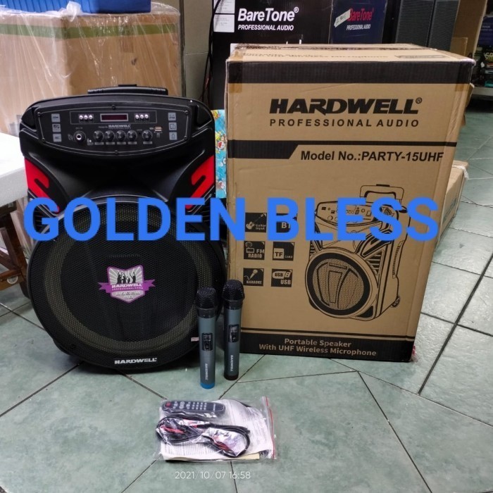 Jual portable wireless meeting Hardwell party 15 uhf ori | Shopee Indonesia