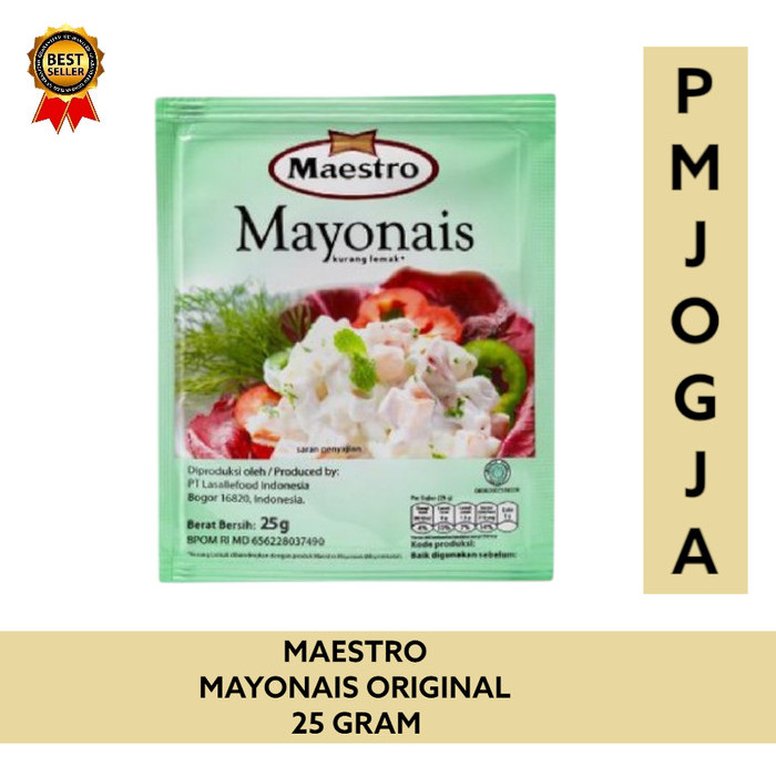 Jual MAESTRO Mayonaise mayonnaise Mayo Original Sachet 25gr 25 gram ...