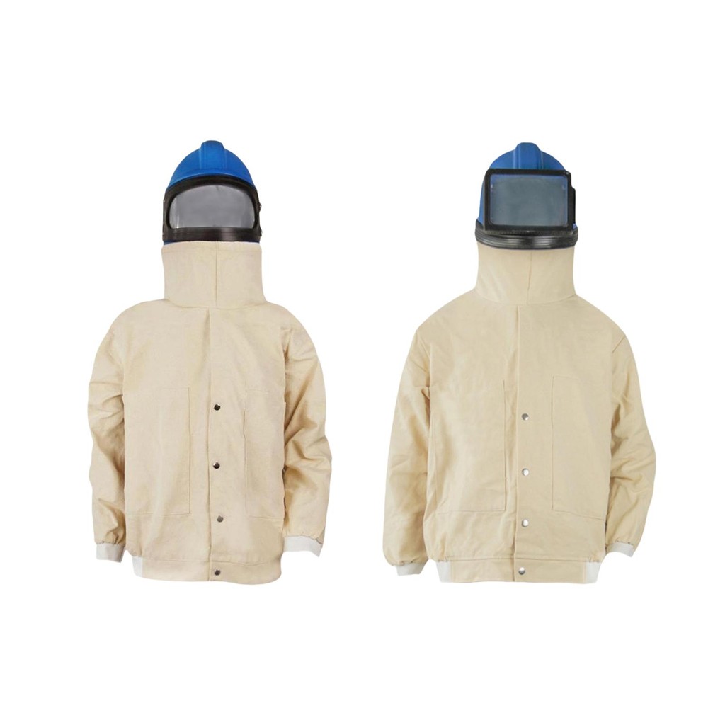 Jual Sand Blasting Suit Jacket with Sandblast Helmet Sandblasting Tool ...
