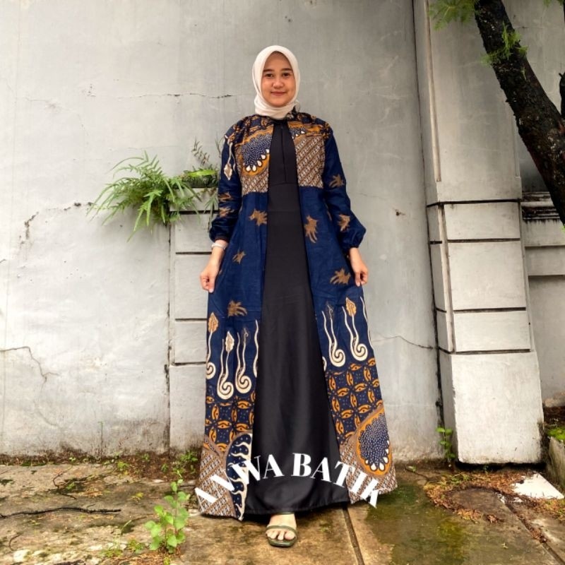 Jual Gamis Batik Mix Moscrepe premium Wanita Busui Terbaru Gamis Batik ...