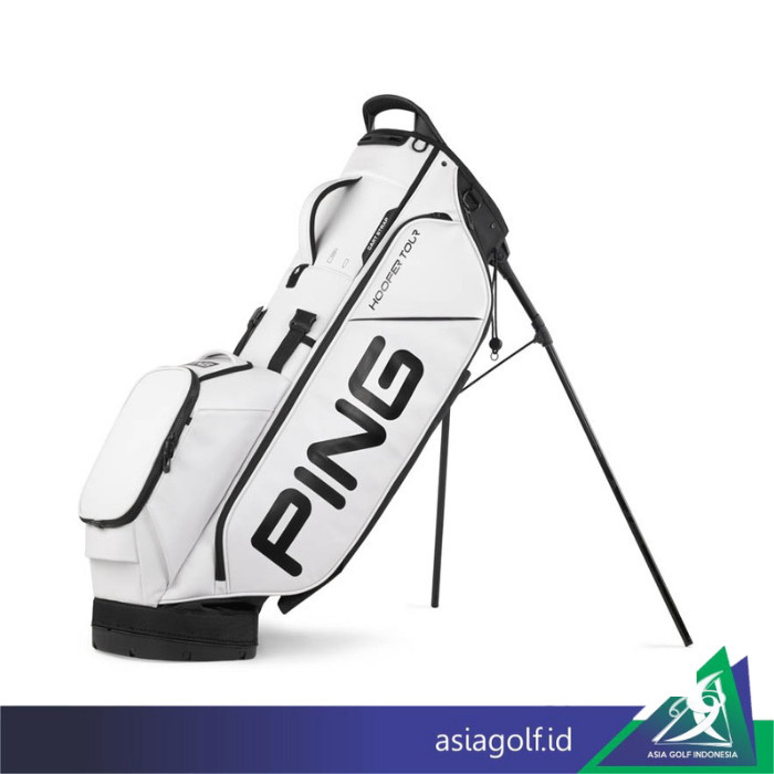 Jual Stand Bag Golf Ping Hoofer Tour White Black | Bag | Tas Golf ...