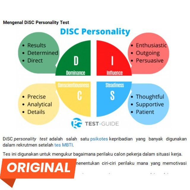 Jual Software Psikotes DISC TEST Full Version - For HRD | Shopee Indonesia