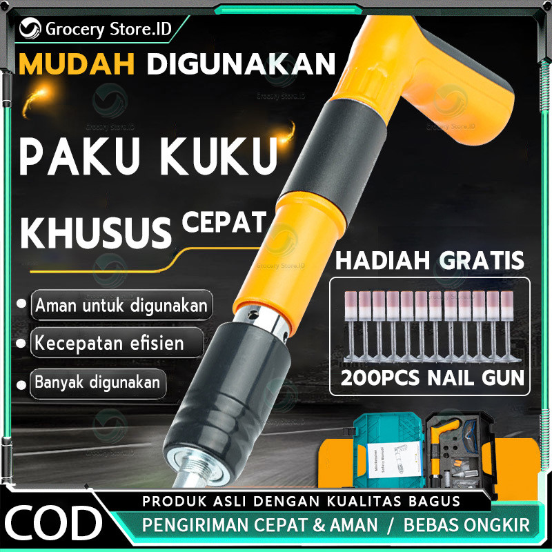 Jual Alat paku tembak beton / Nail gun / nails guns rivet tool / mesin ...