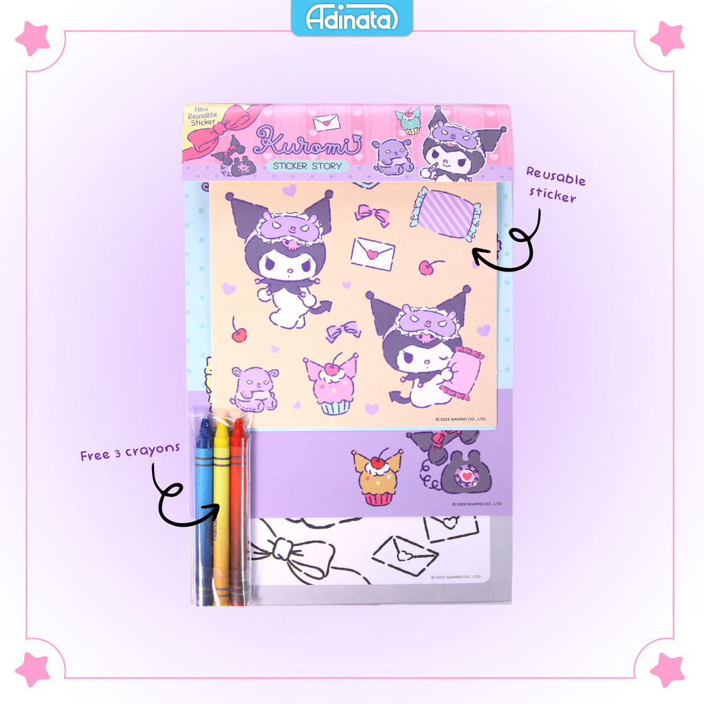 Jual Kuromi Sticker Story Book 2432-6713 - Adinata / Stiker | Shopee ...
