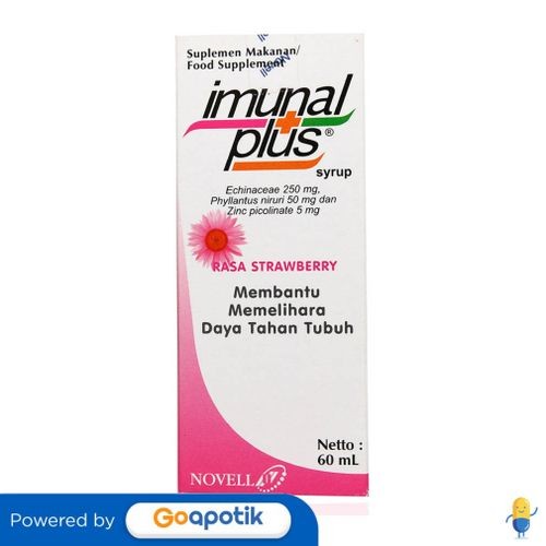 Jual Imunal Plus Rasa Strawberry Sirup 60 Ml | Shopee Indonesia