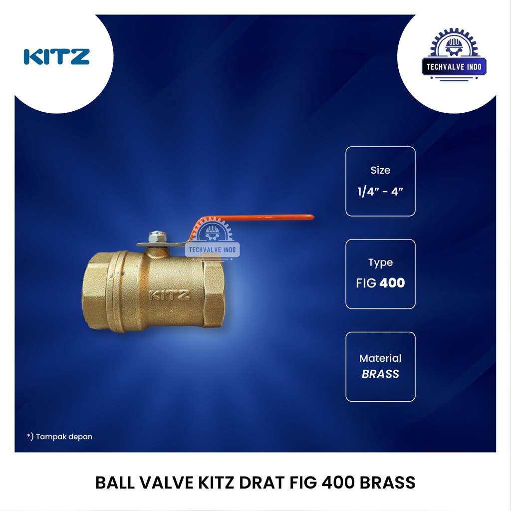 Jual BALL VALVE KITZ KUNINGAN 3/8" INCH FIG.400 DRAT ORIGINAL | Shopee Indonesia