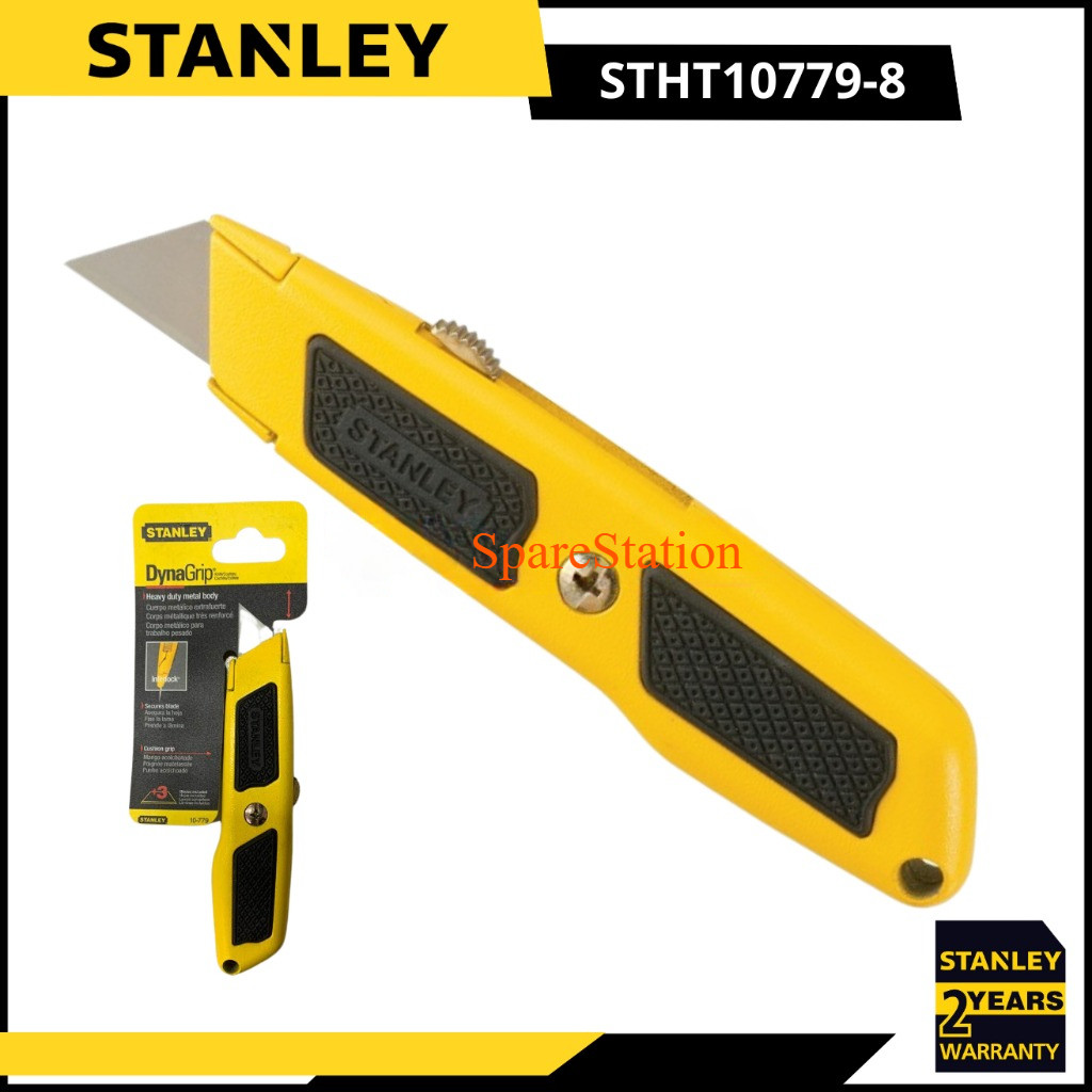 Jual Cutter STANLEY STHT10779-8 Dynagrip Retractable Utility Knife STHT ...