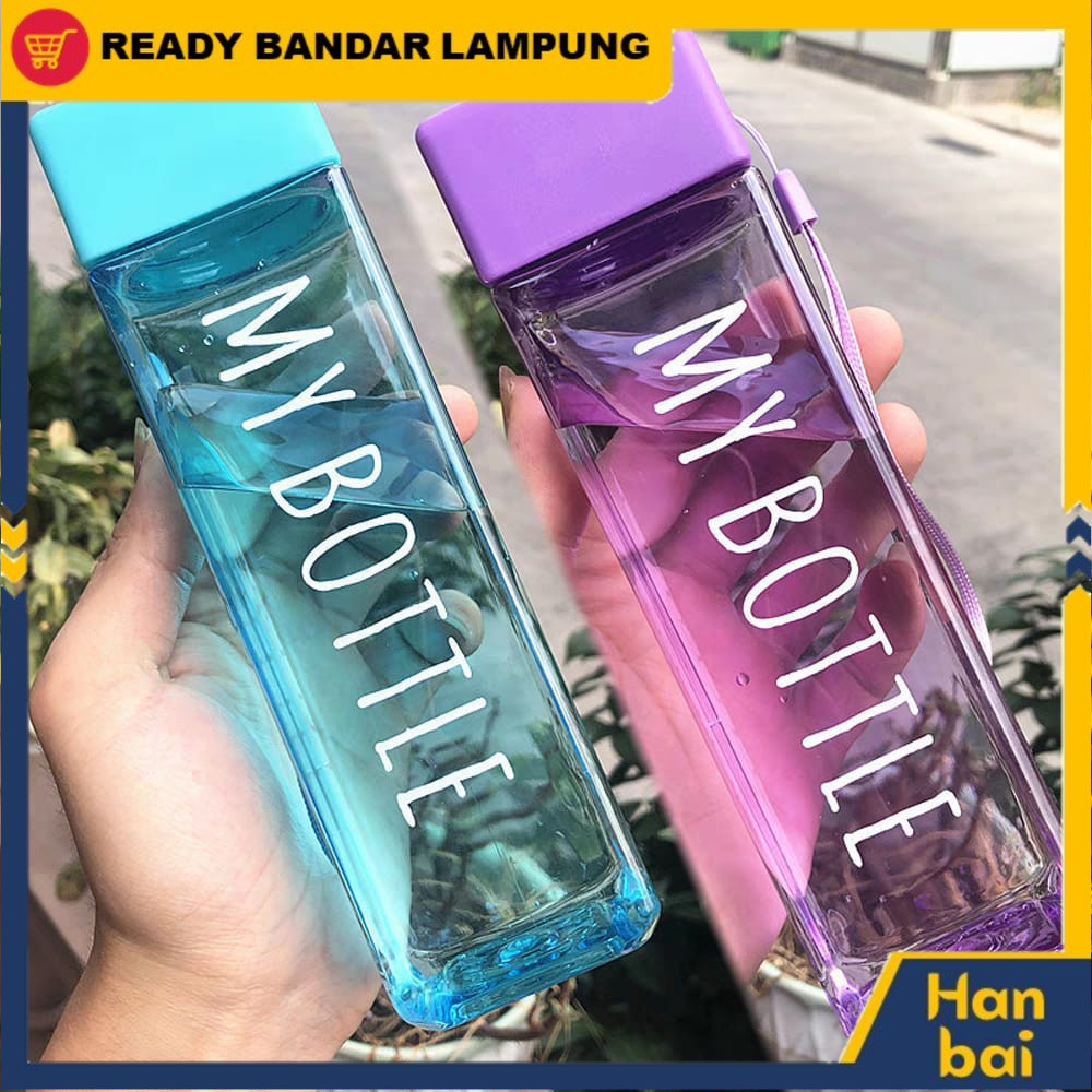 Jual BOTOL MINUM MY BOTTLE KOTAK 500 ML/BOTOL PLASTIK BENING 500 ML ...