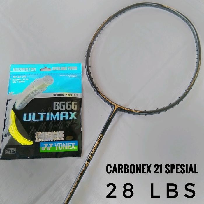 Jual RAKET YONEX CARBONEX 21 SPESIAL 28 LBS Badminton - CARBONEX 21 ...
