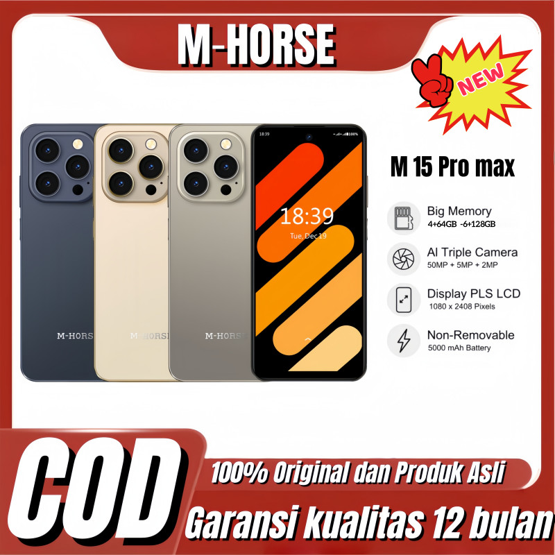 Jual M15 PRO MAX RAM 4/64 – M‑HORSE, handphone new brand merek sendiri ...