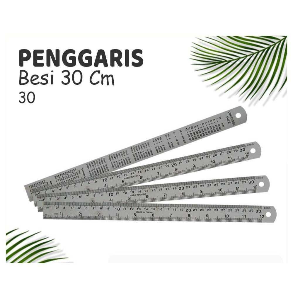 Jual *KA* PENGGARIS BESI 30 CM / PENGARIS BESI PANJANG / PENGGARIS BESI VANCO / STAINLESS STELL ...