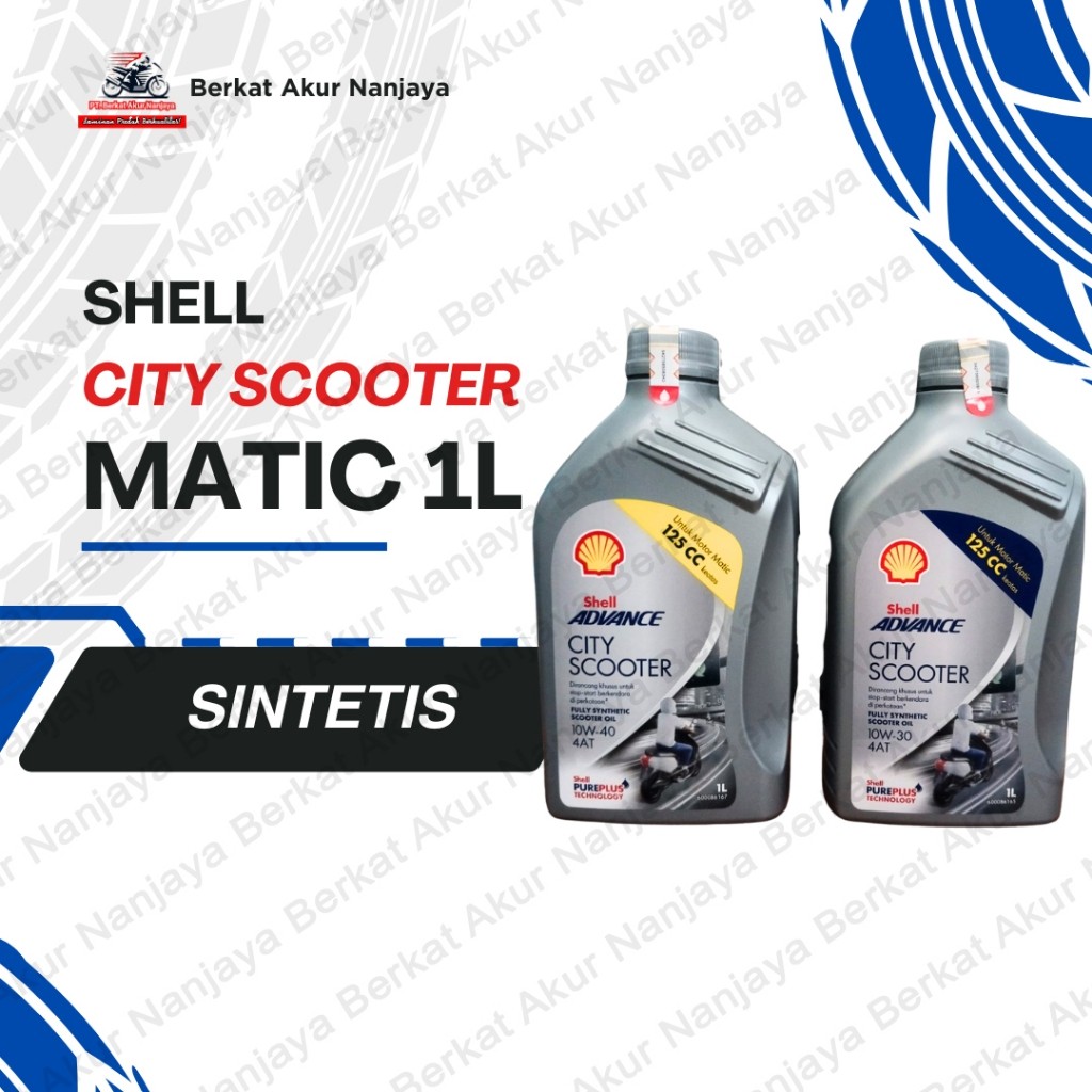 Jual OLI SHELL ADVANCE CITY SCOOTER 1L 10W-30 10W-40 API SP OLI MATIC ...