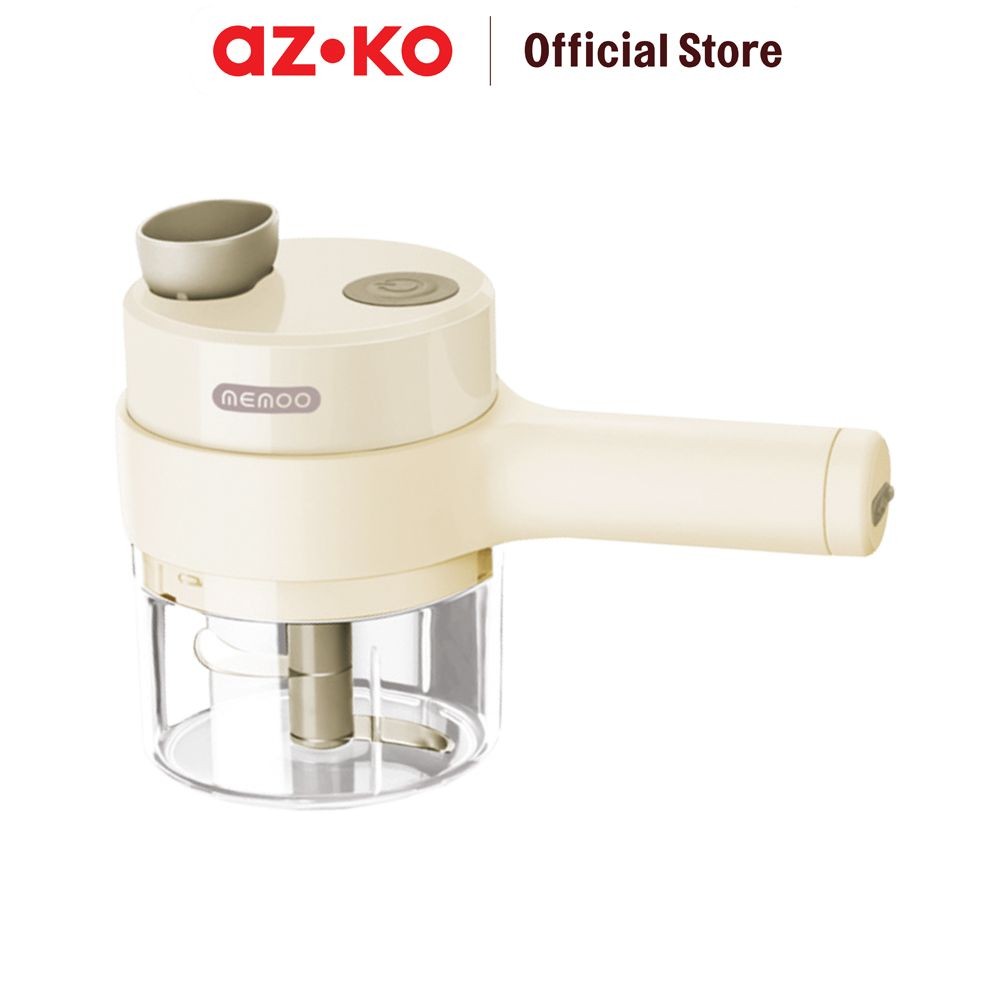 Jual AZKO Memoo Alat Penggiling Bumbu Mini 2 In 1 - Putih Slicer Alat ...