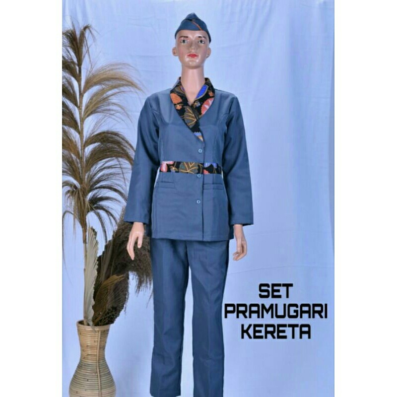 Jual Set Lengkap Baju Model Pramugari Kereta / Train Attendant lengkap ...