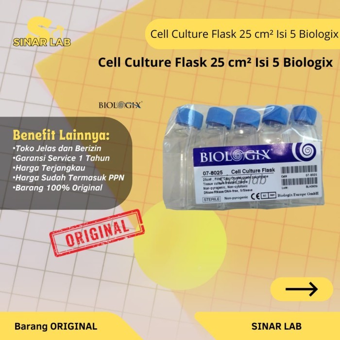 Jual Cell Culture Flask 25cm2 Isi 5 Biologix | Shopee Indonesia