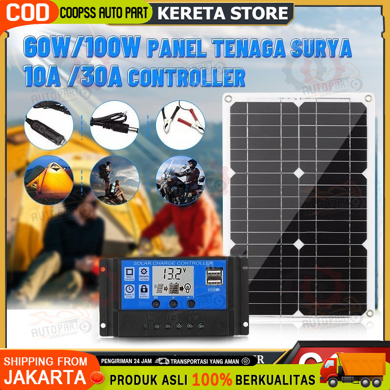 Jual Panel Surya 60W/100W Panel Tenaga Surya Polikristalin Kit Tenaga ...