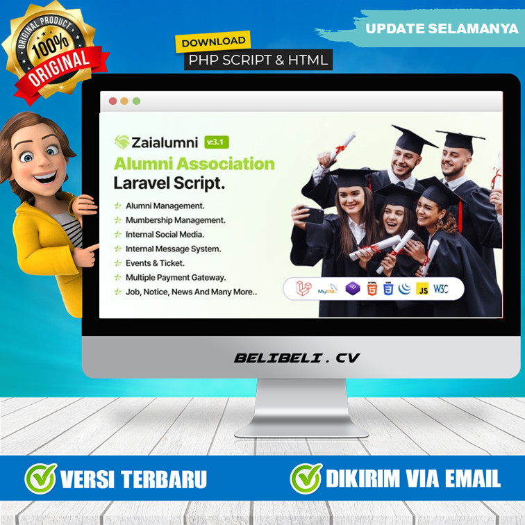 Jual Source Code Laravel - Zaialumni - Alumni Association Laravel Script | Shopee Indonesia